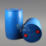 200L Close-Top Plastic Drum with Cap Seal, Blue (Recon) - Inc Pack